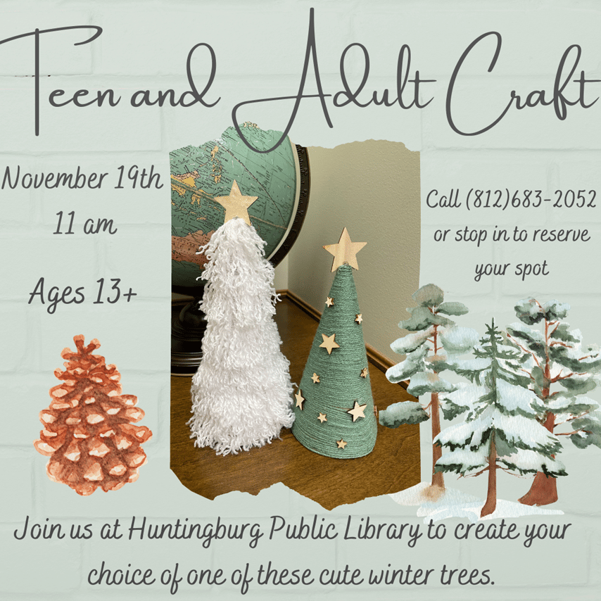 yarn trees – Huntingburg Public Library